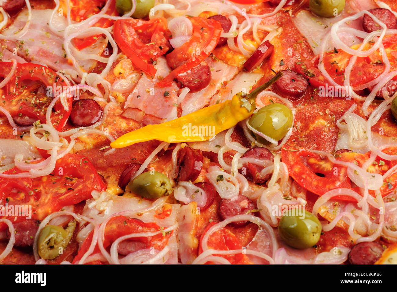 Classic italian pizza salami hi-res stock photography and images - Alamy