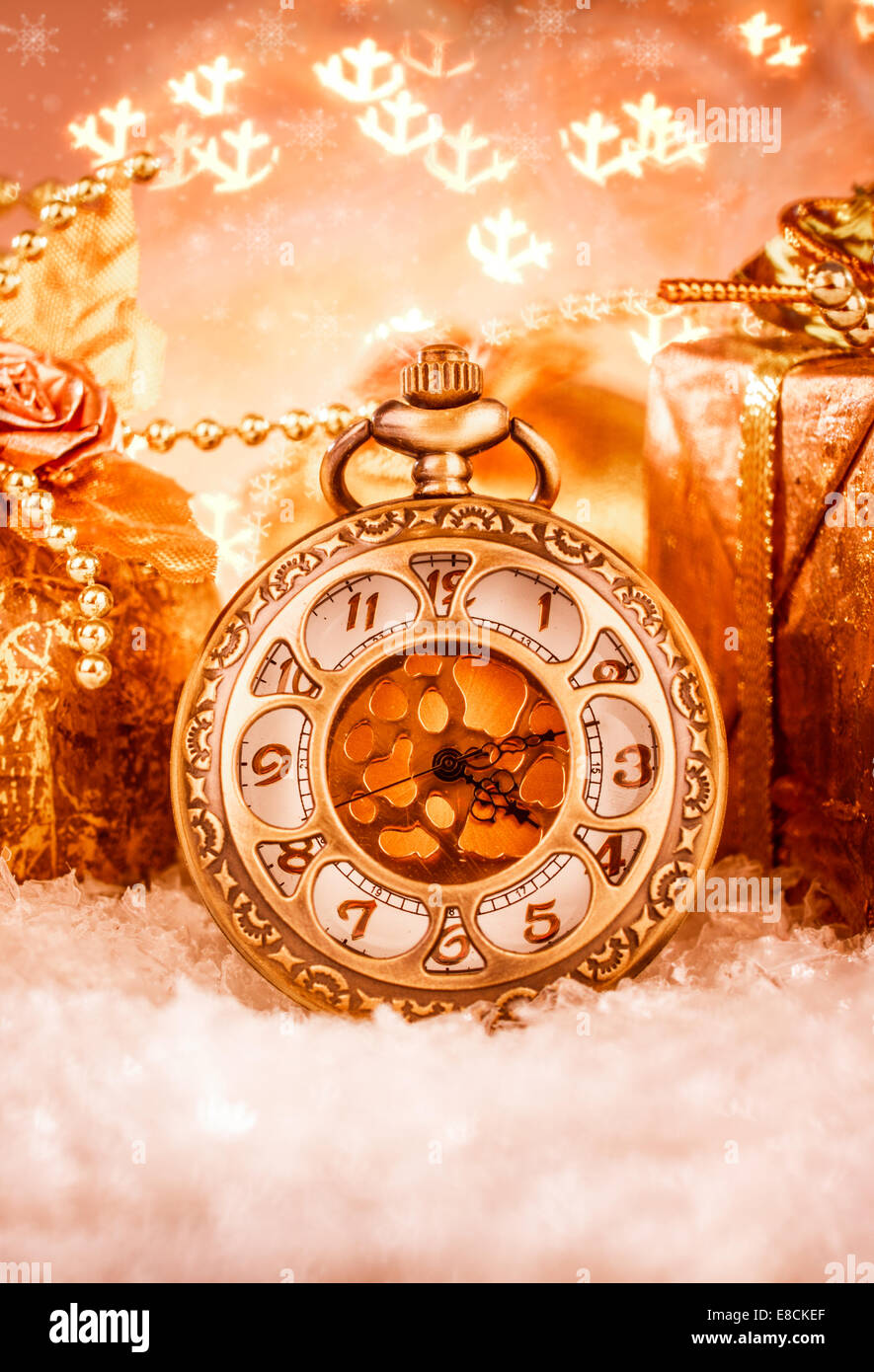 Christmas pocket watch still life Stock Photo - Alamy Christmas pocket watch still life Stock Photo - Alamy