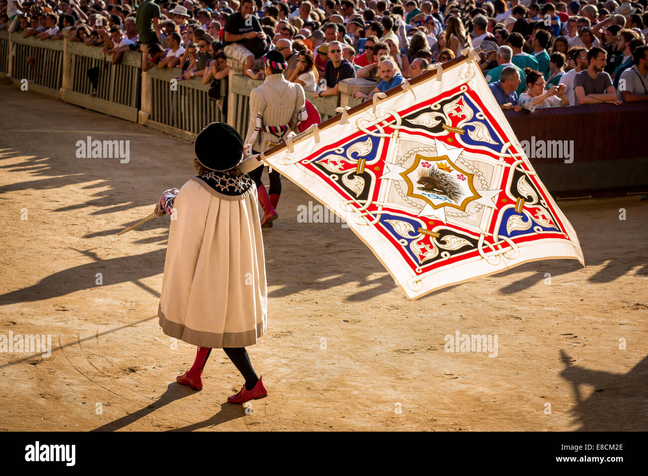 Flags Of The Contrade Of The Palio Of Siena High Resolution Stock ...