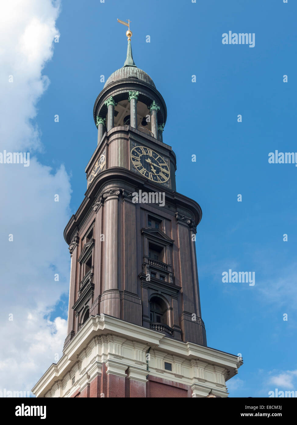 Church St. Michaelis (popular: "Michel"), landmark of the city of ...
