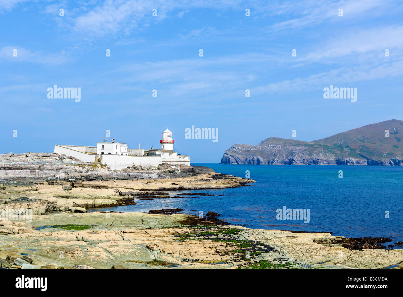 Valentia Lighthouse looking towards Beginish Island, Valentia Island ...
