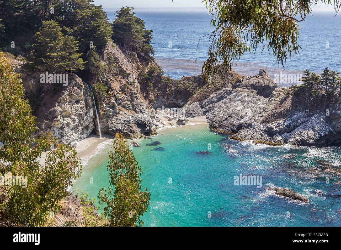 McWay Falls on the westcoast in california Stock Photo - Alamy