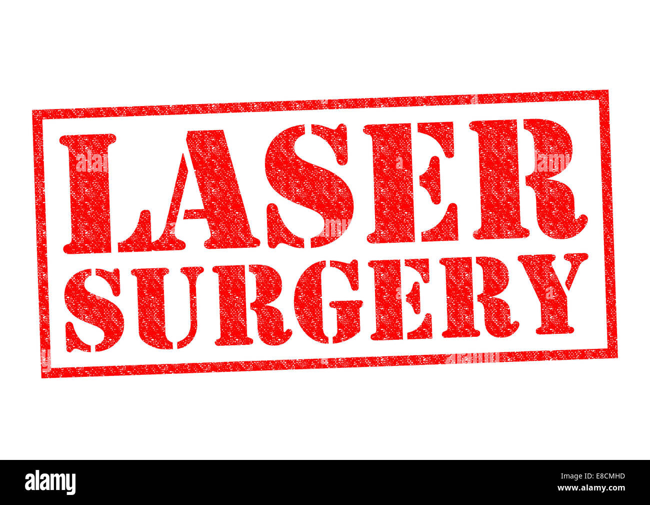 LASER SURGERY red Rubber Stamp over a white background Stock Photo - Alamy