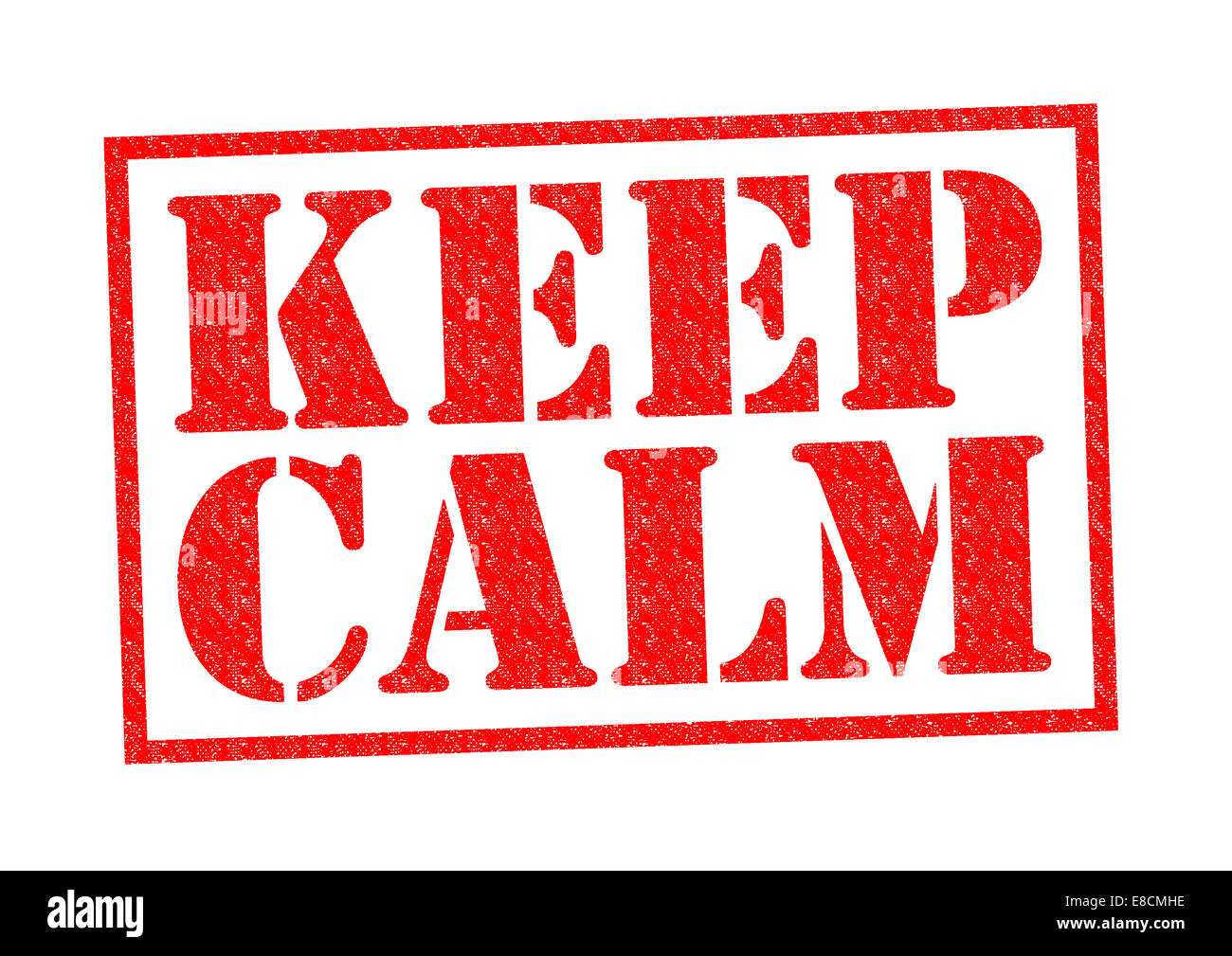 KEEP CALM red Rubber Stamp over a white background Stock Photo - Alamy