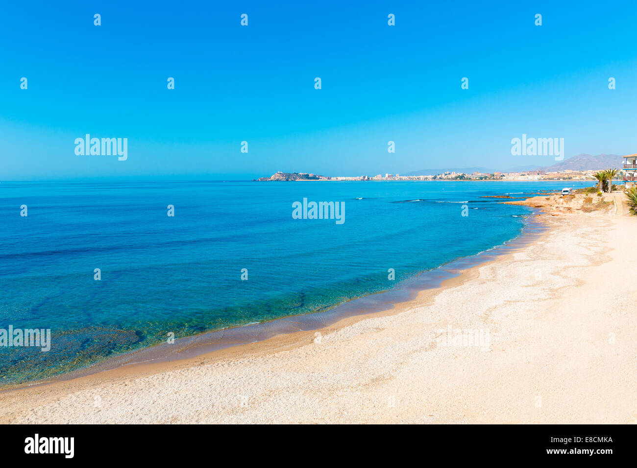 Mazarron beach in Murcia Spain at Mediterranean sea Stock Photo - Alamy