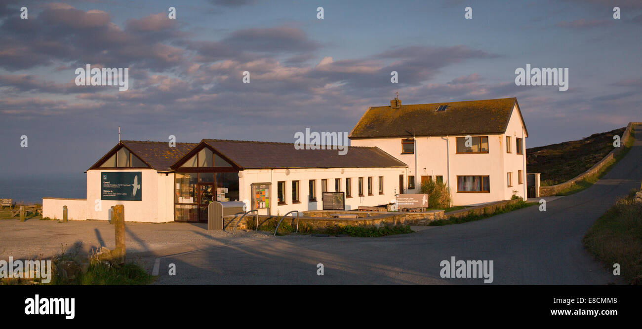 RSPB Visitor Centre South Stack on the western coast of Holy Island ...