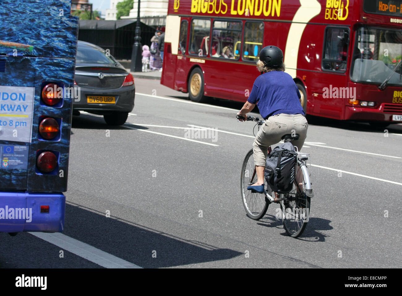 Car overtaking a bike High Resolution Stock Photography and Images - Alamy