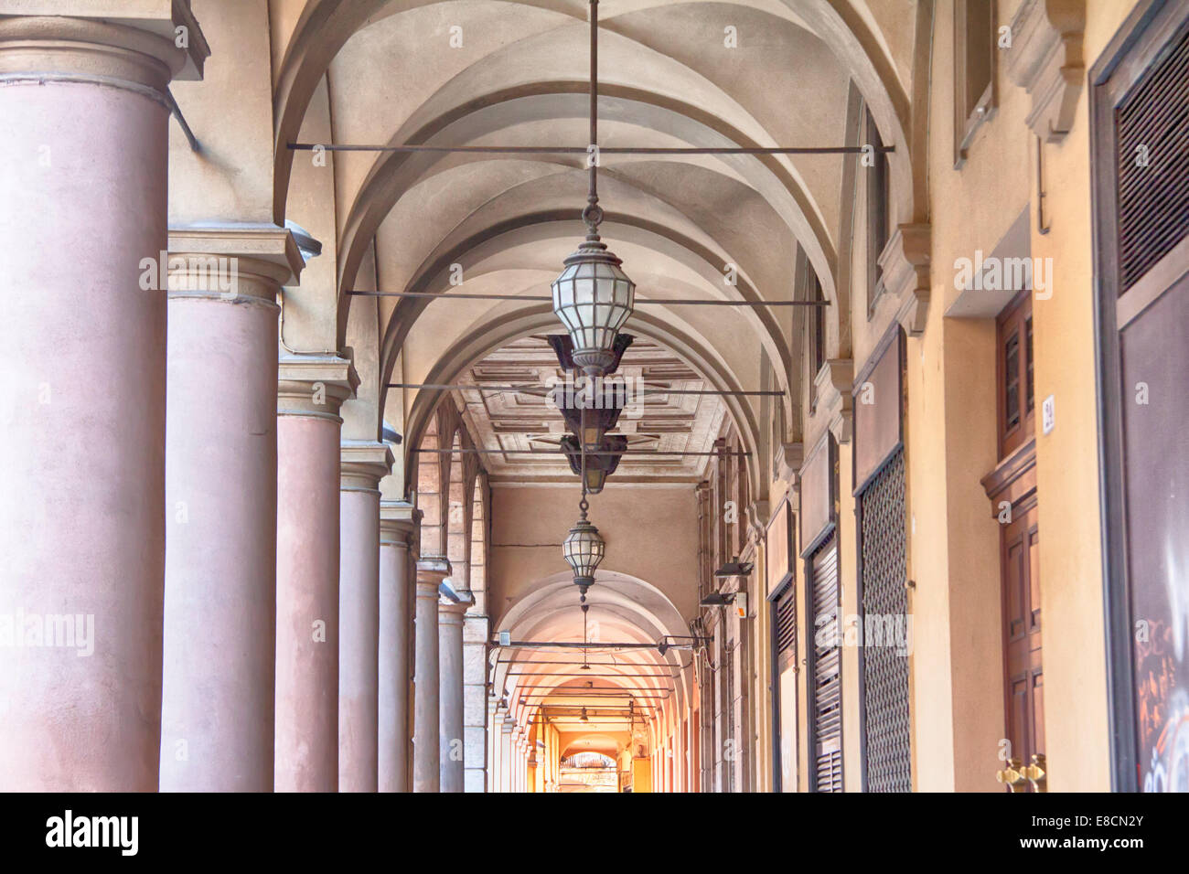 portico a Bologna Stock Photo - Alamy