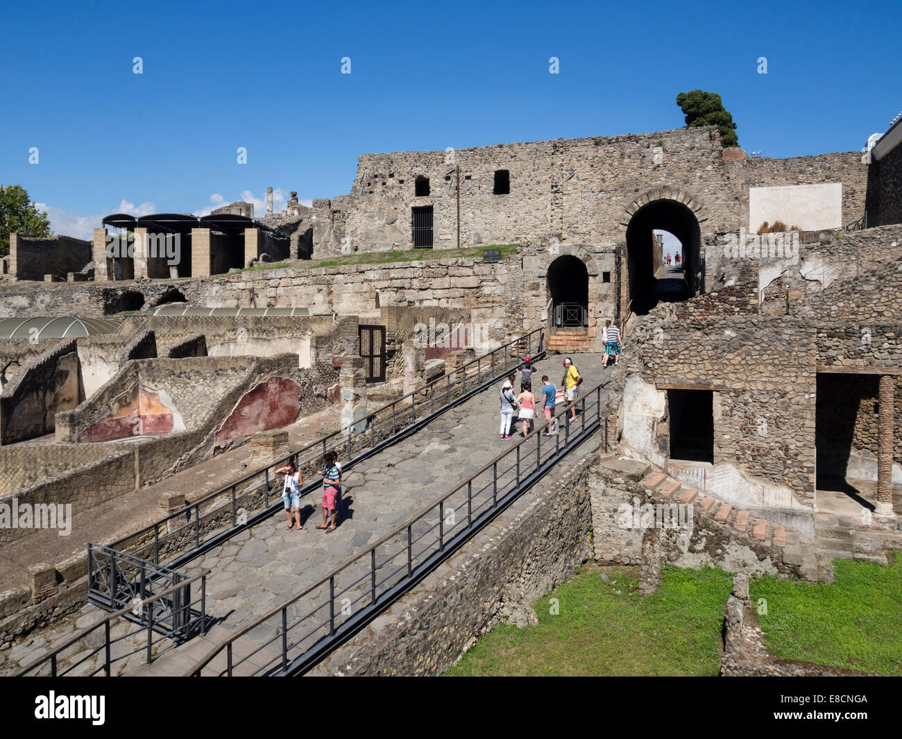 Ruins of Pompeii, Italy - Porta Marina entrance Stock Photo - Alamy