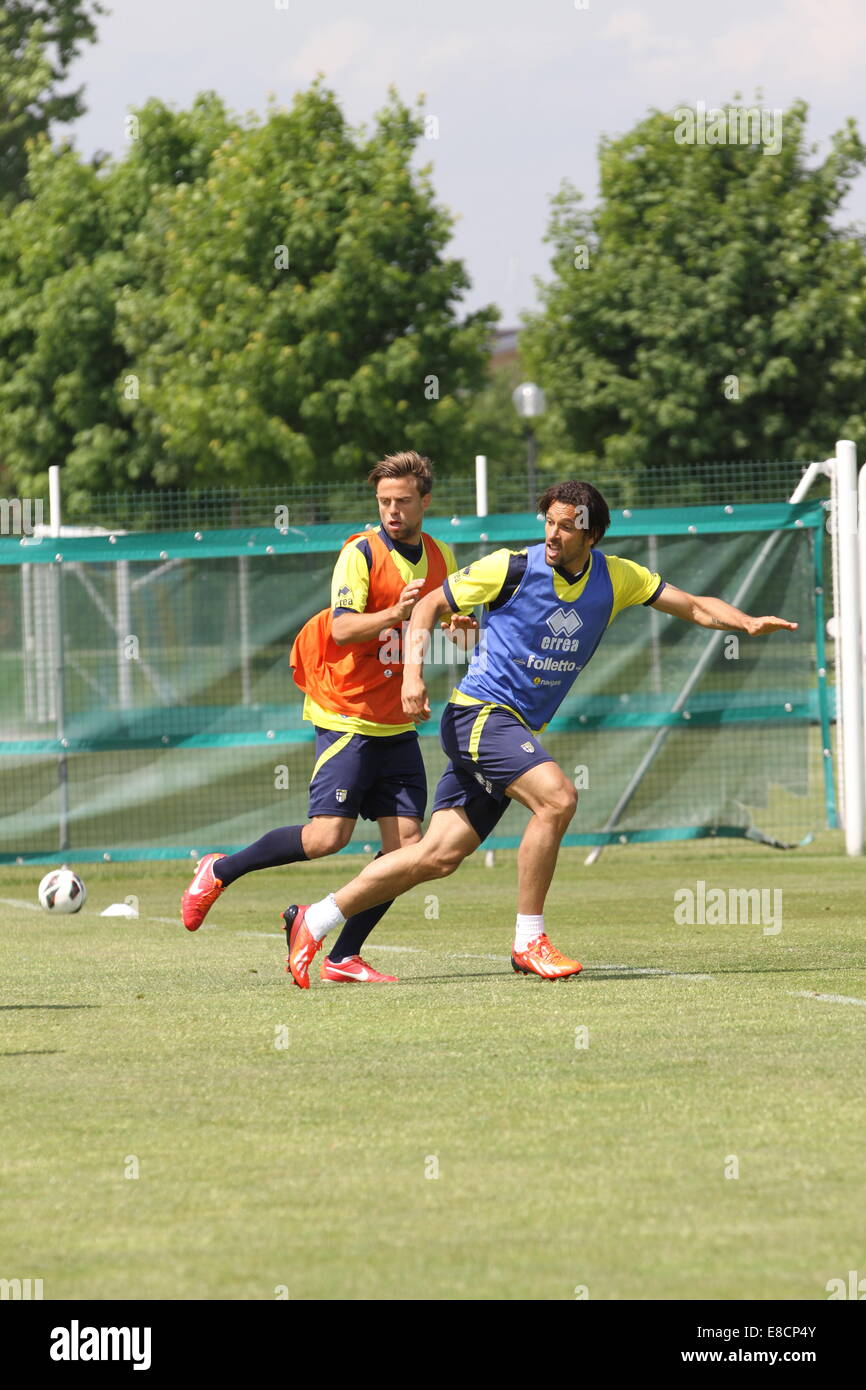 Player of Parma F.C., playing in Serie A of the Italian football league ...
