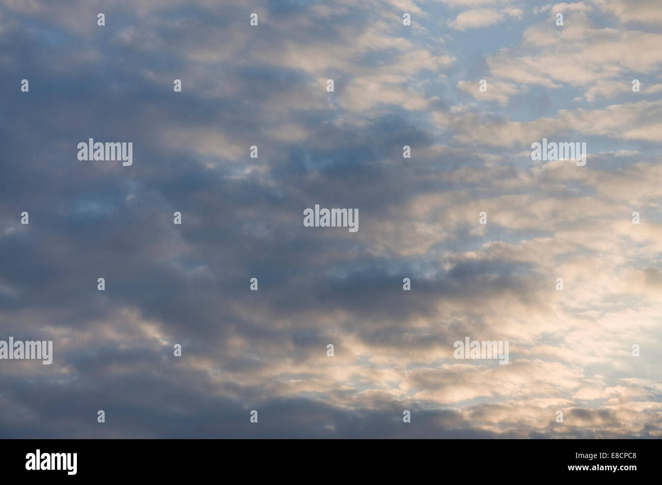 moody cumulus clouds near sunset Stock Photo - Alamy