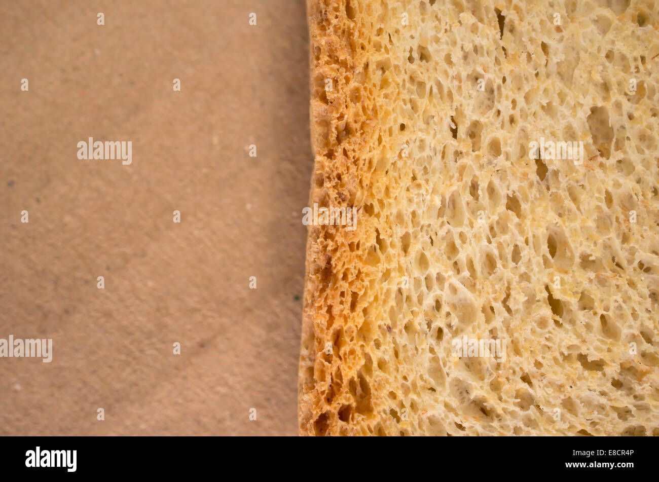 crisp bread close up on a cardboard background Stock Photo - Alamy