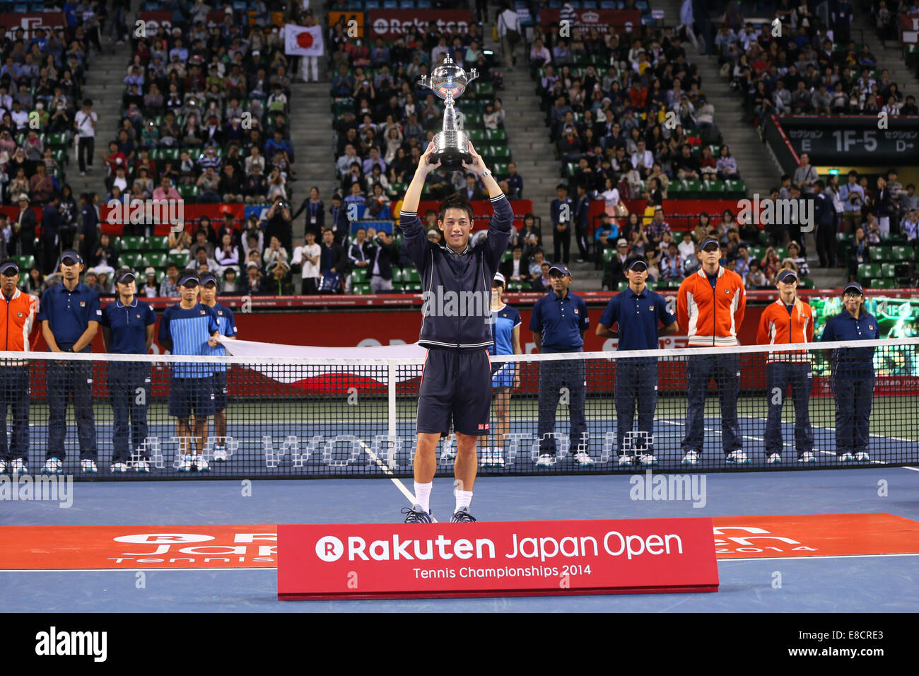 Ariake Coliseum, Tokyo, Japan. 5th Oct, 2014. Kei Nishikori (JPN ...