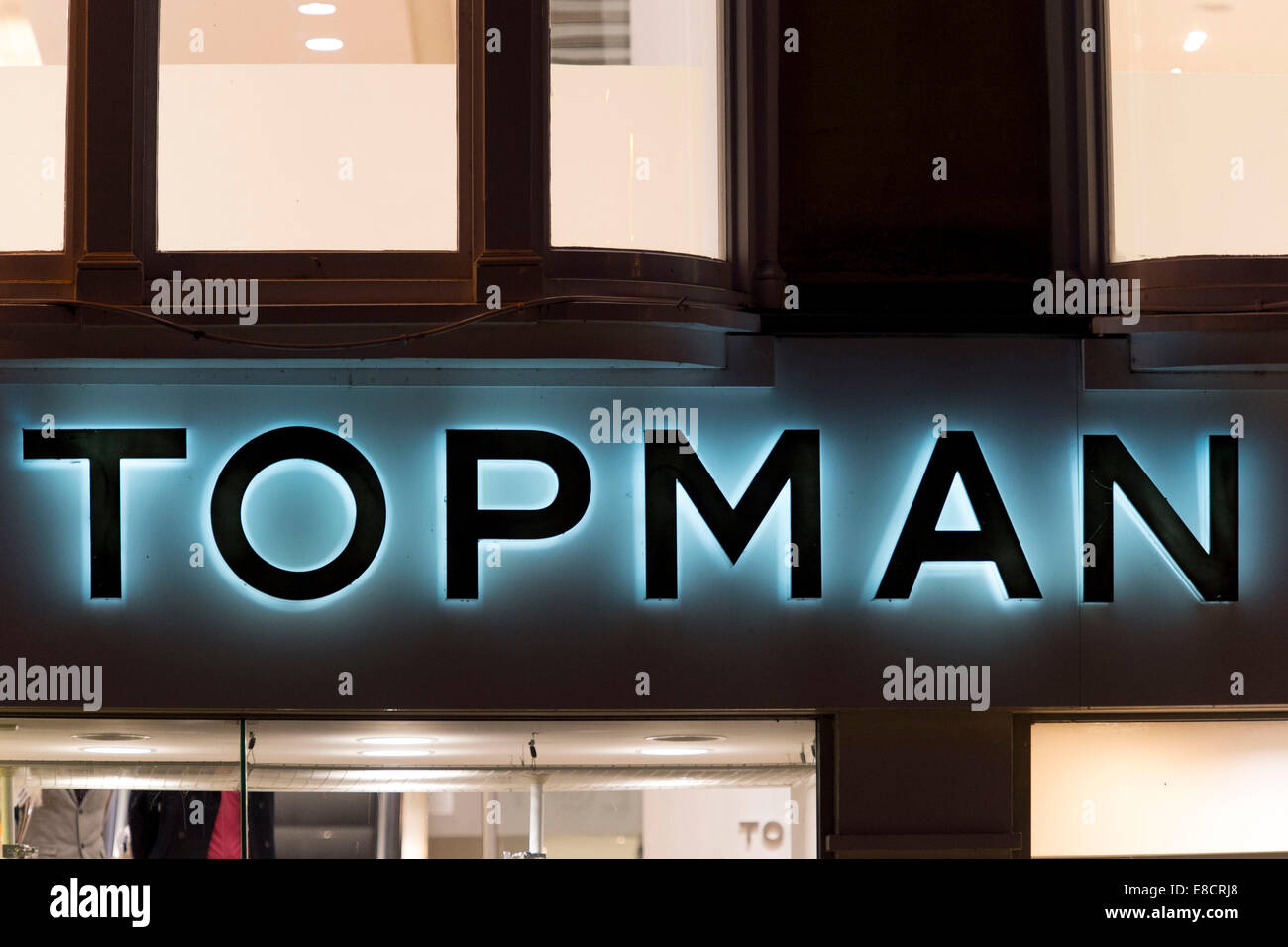 Topman shop sign Stock Photo - Alamy