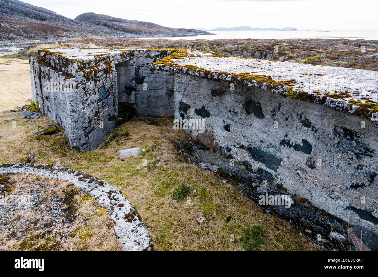 Stokksund, Norway. German remnants from a World War 2 radar station on ...