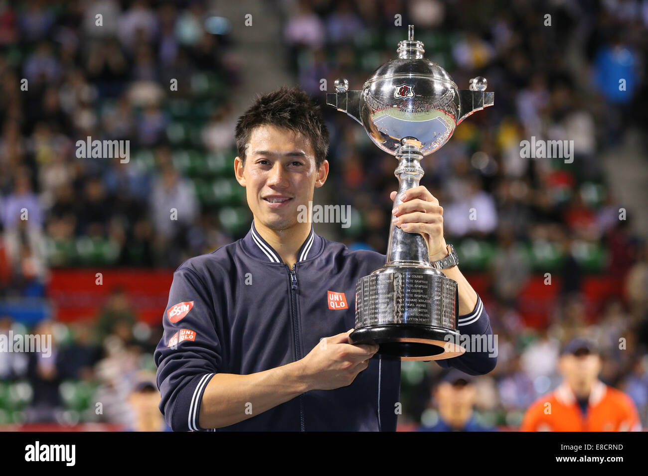 Ariake Coliseum, Tokyo, Japan. 5th Oct, 2014. Kei Nishikori (JPN ...