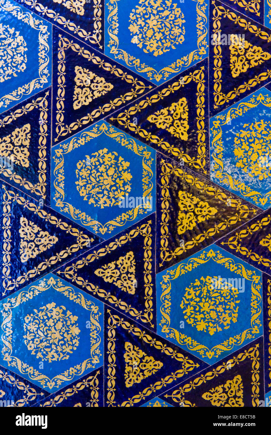 Handmade Blue Tiles Stock Photo - Alamy