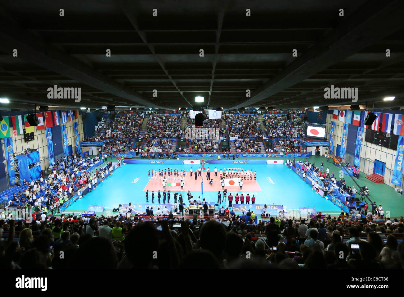 Bari, Italy. 4th Oct, 2014. General view Volleyball : FIVB Volleyball ...