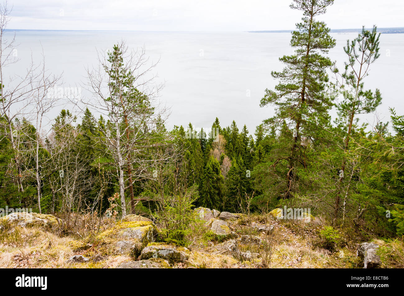 Sweden, Halleberg table mountain. Vänern lake Stock Photo - Alamy