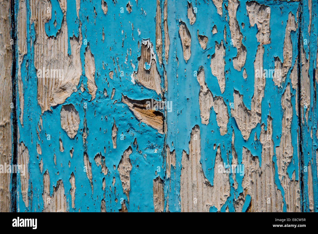old colourless wooden door in greece Stock Photo - Alamy