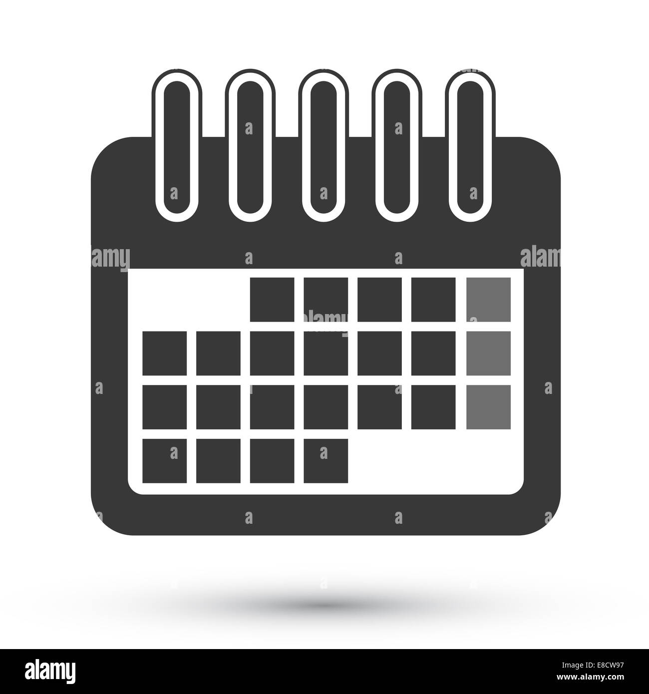 Simple Calendar Icon Stock Photo - Alamy