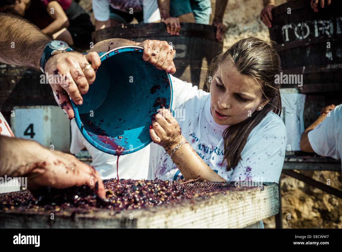 Stomping grapes hi-res stock photography and images - Alamy