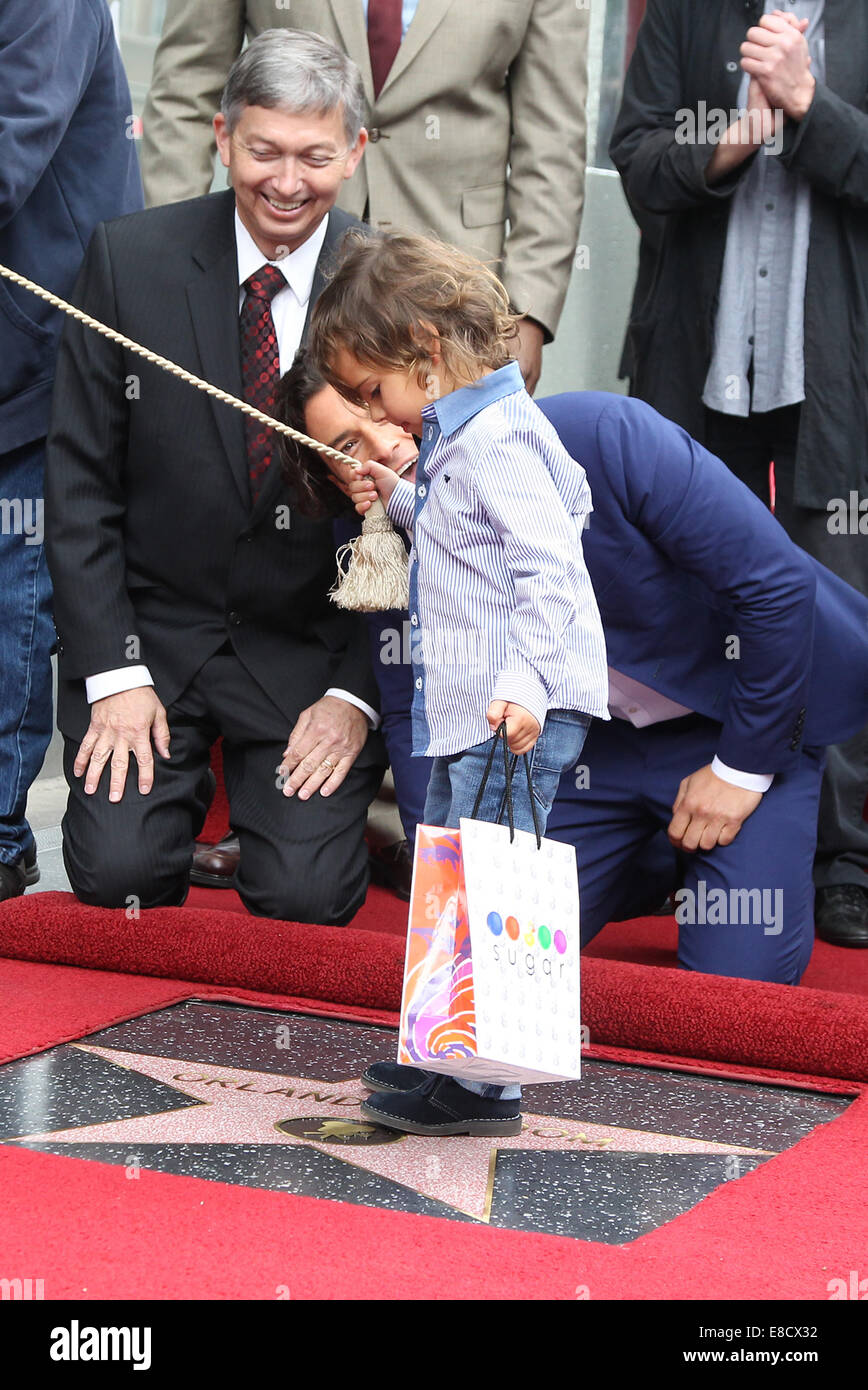 Orlando Bloom honored with a star on the Hollywood Walk of Fame ...