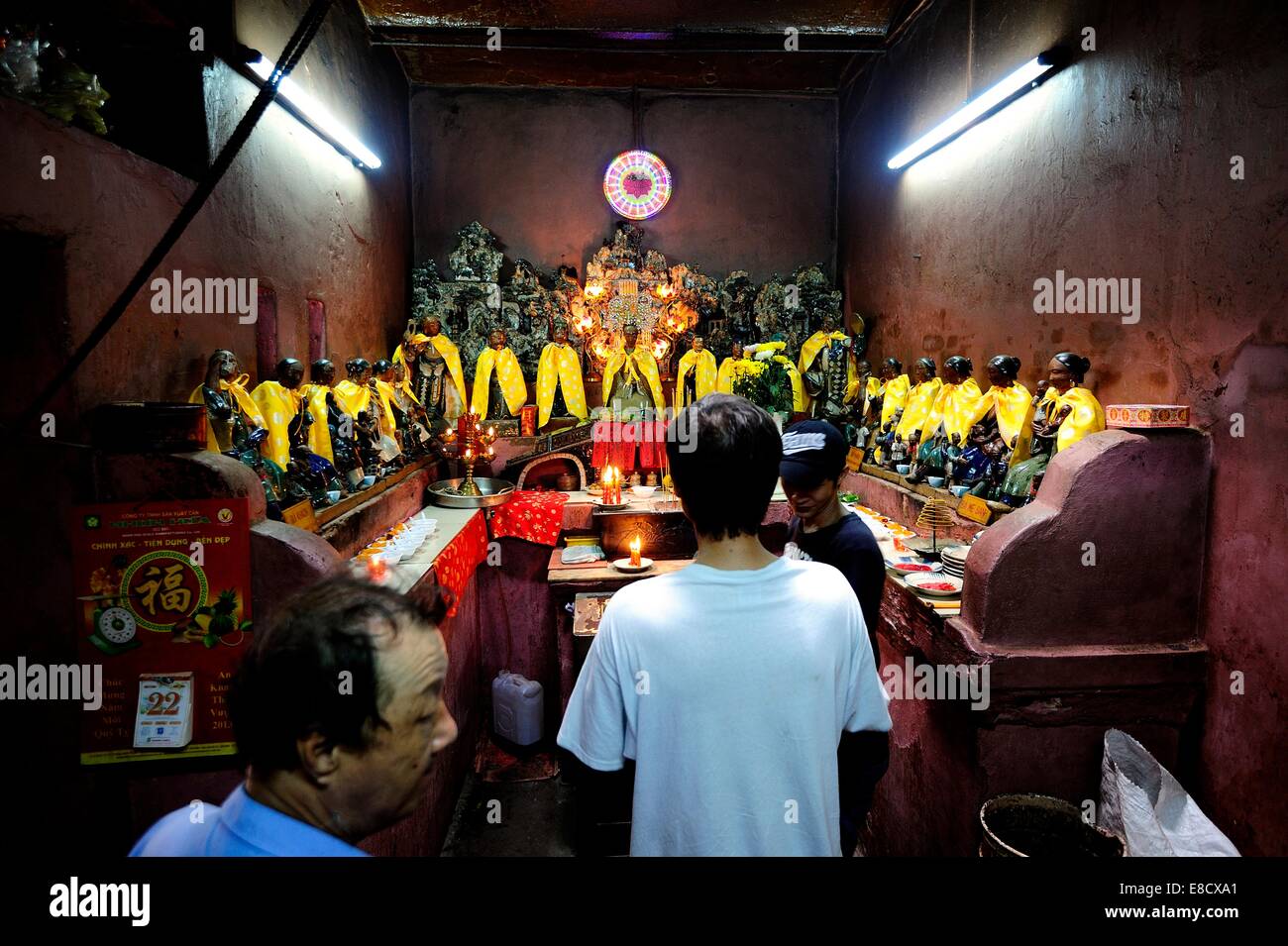 Visiting the Buddhist Temple Stock Photo - Alamy