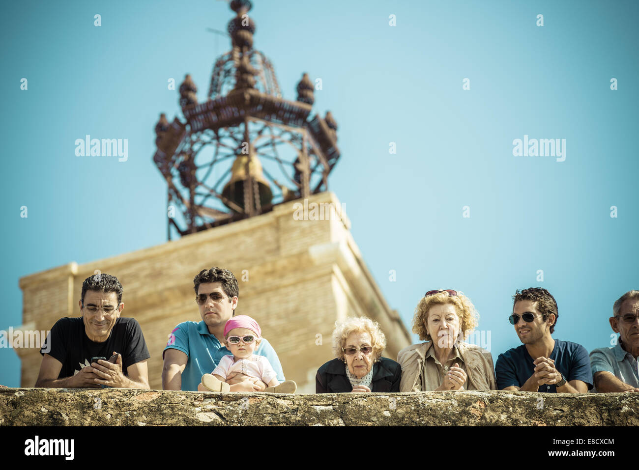 Sitges, Catalonia, Spain. 5th Oct, 2014. People of all ages look the ...
