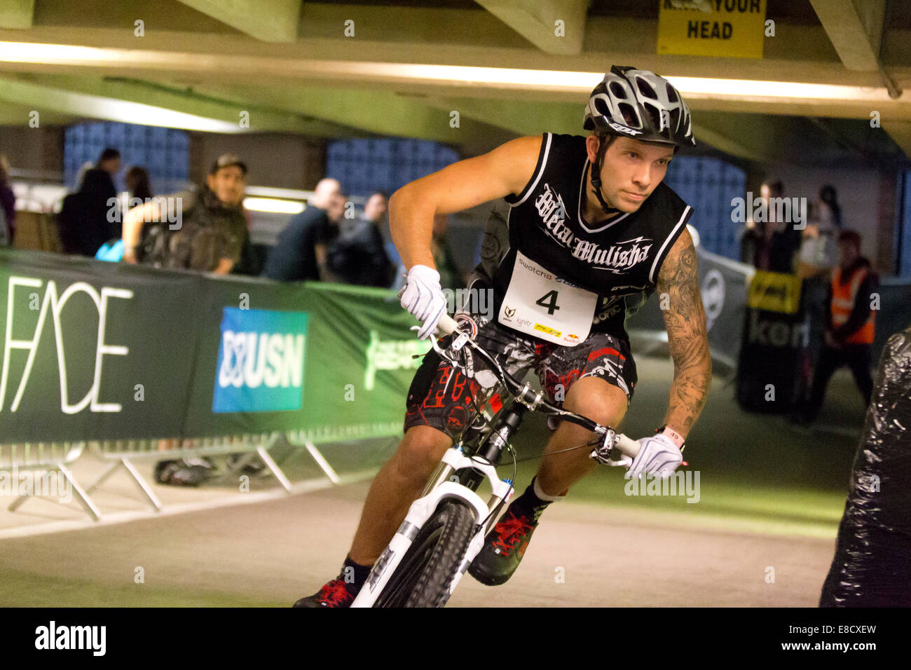 Danny Butler (4) at Parkour Ride a multi-discipline cycling event held ...
