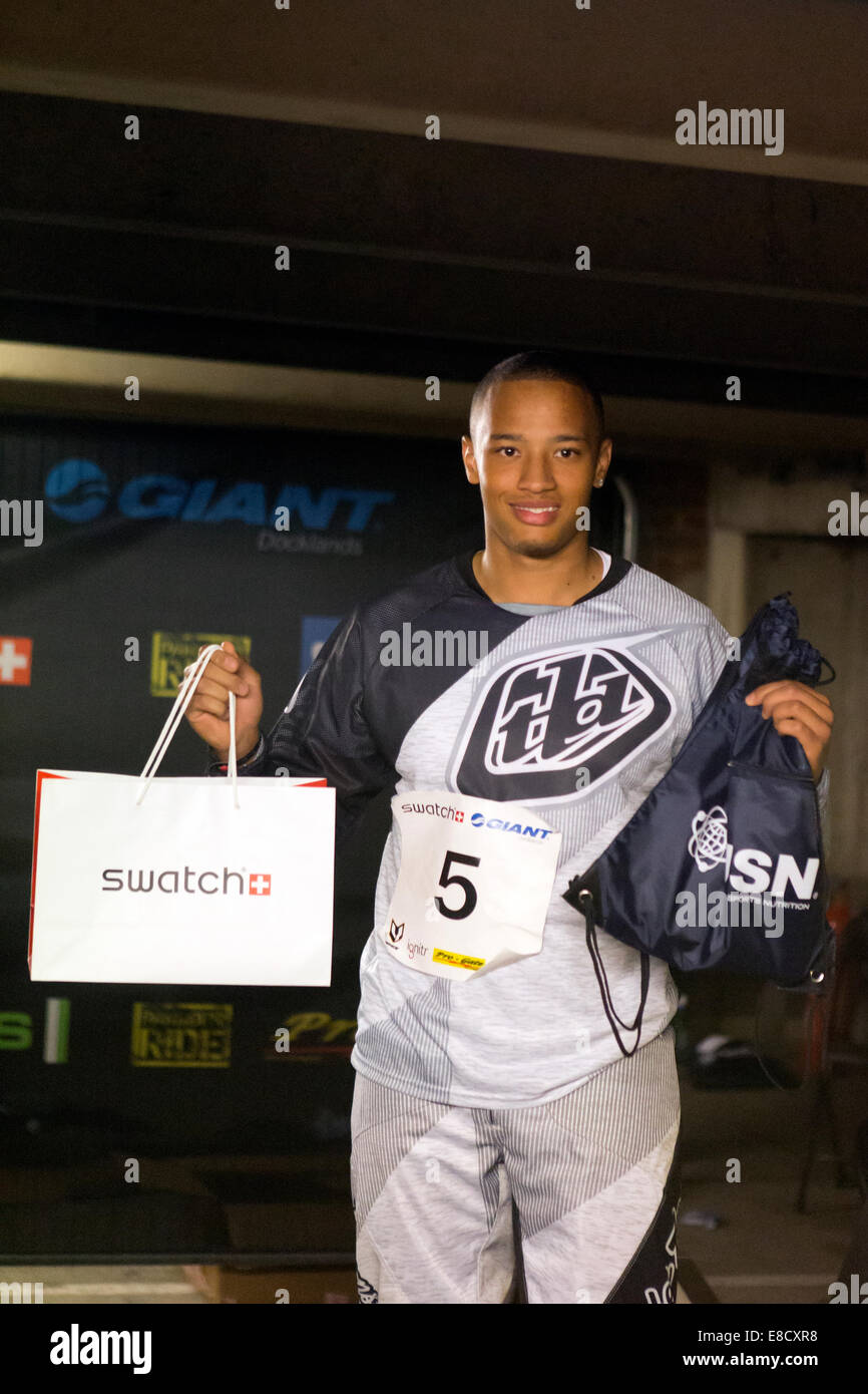 Tre Whyte at Parkour Ride a multi-discipline cycling event held in an ...