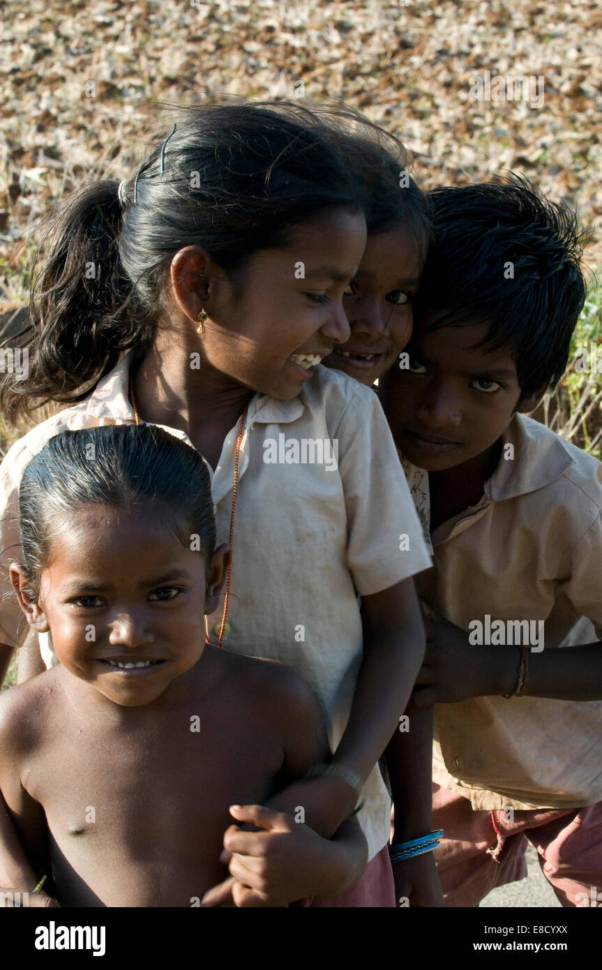Village group india hi-res stock photography and images - Alamy