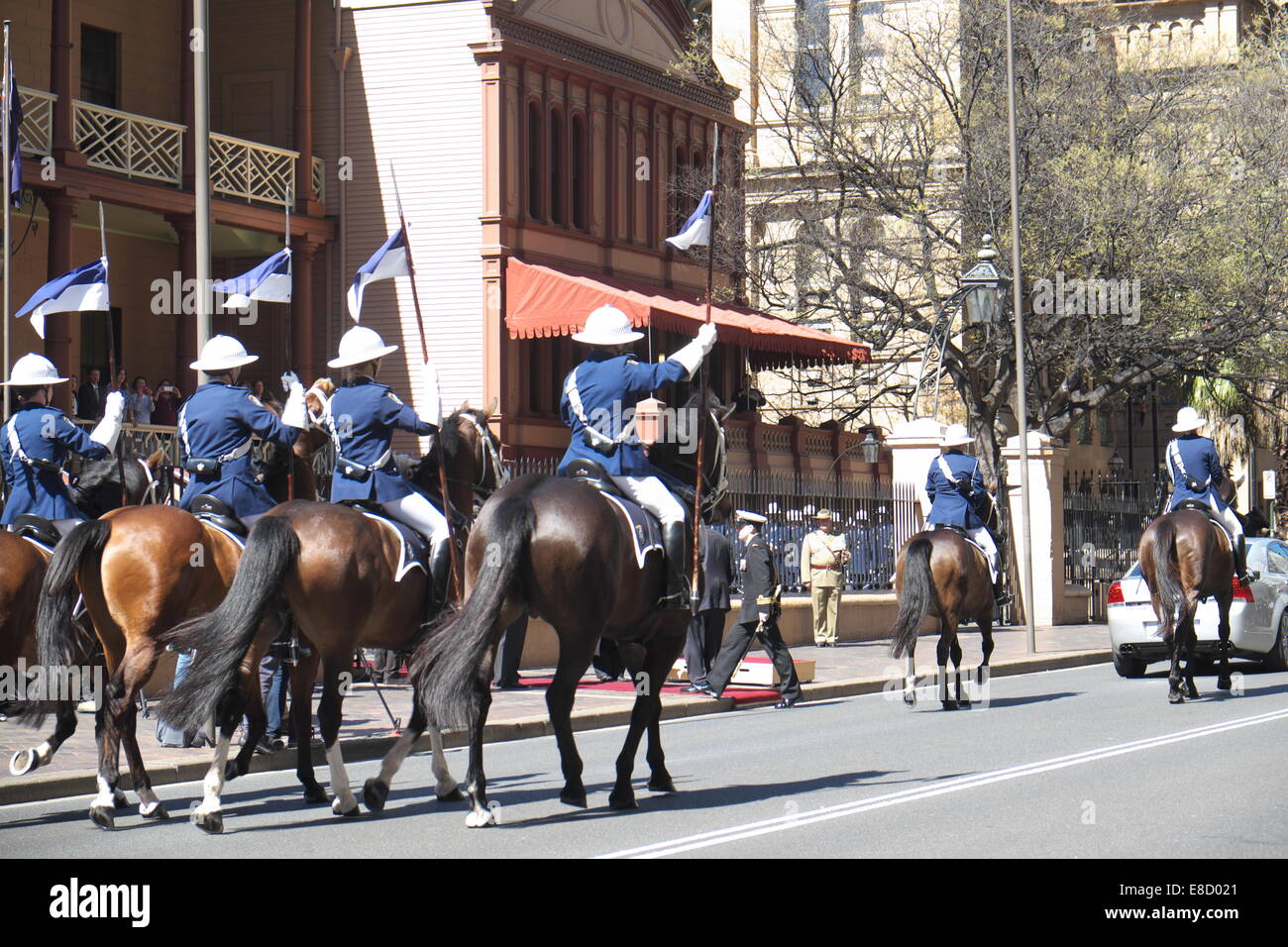 Sydney mounted police on parade ceremony outside new south wales ...