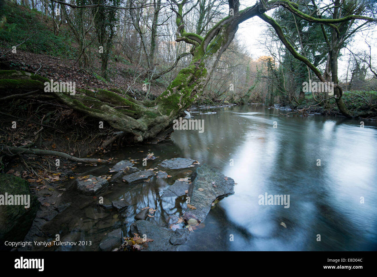 Blyth river flow captured in long exposure Stock Photo - Alamy