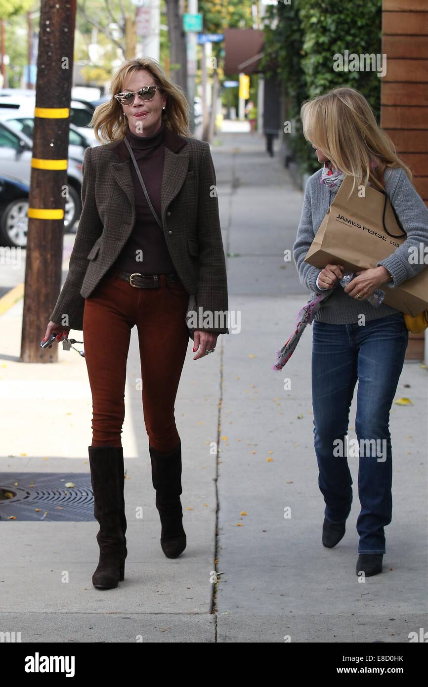 Melanie Griffith shopping on Melrose in West Hollywood, after getting a ...