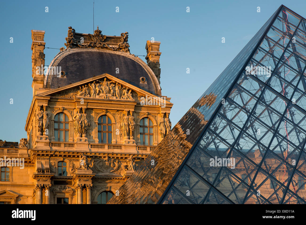 Louvre architecture exterior hi-res stock photography and images - Alamy