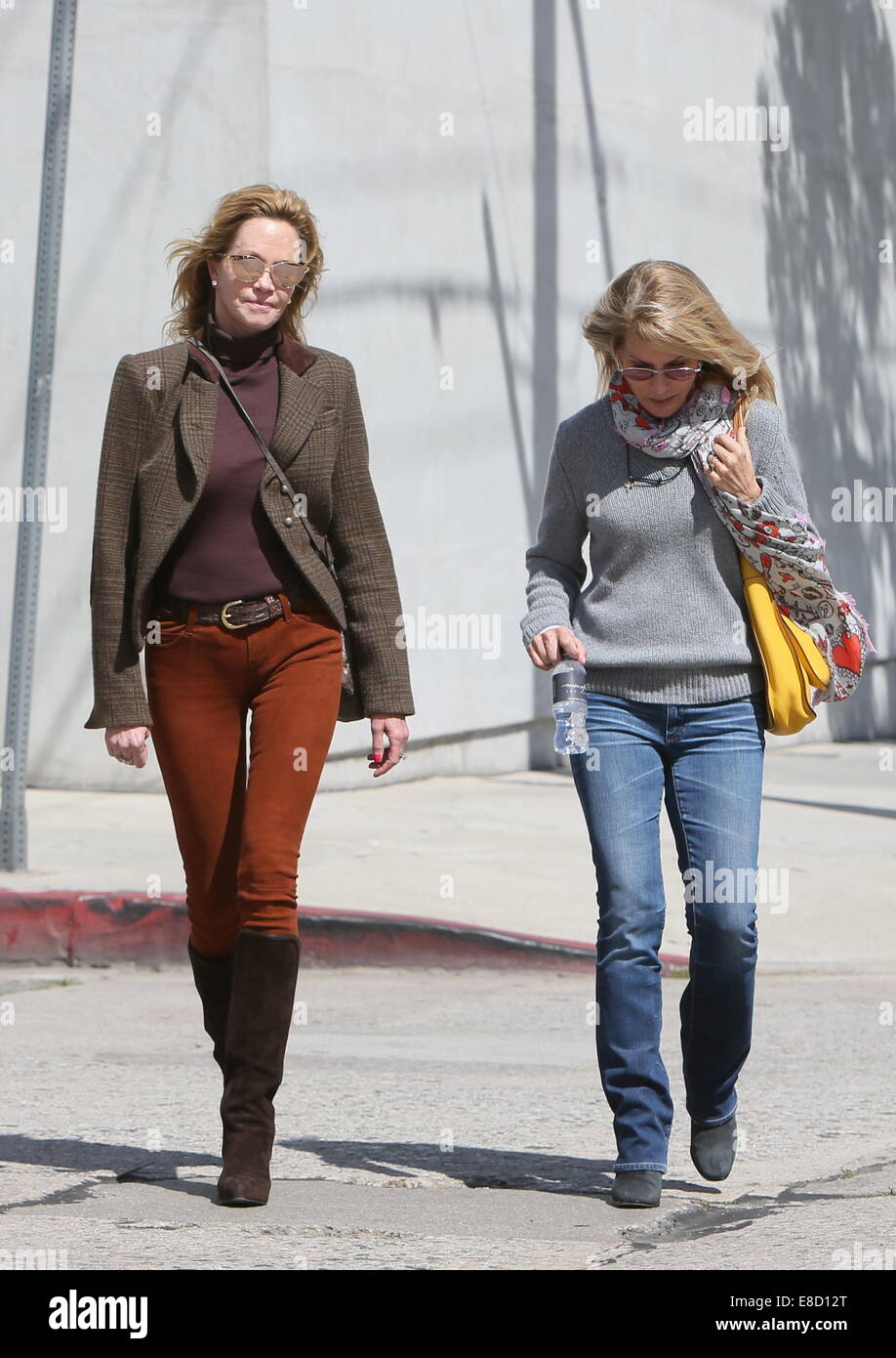 Melanie Griffith and a friend do some shopping on Melrose avenue after ...