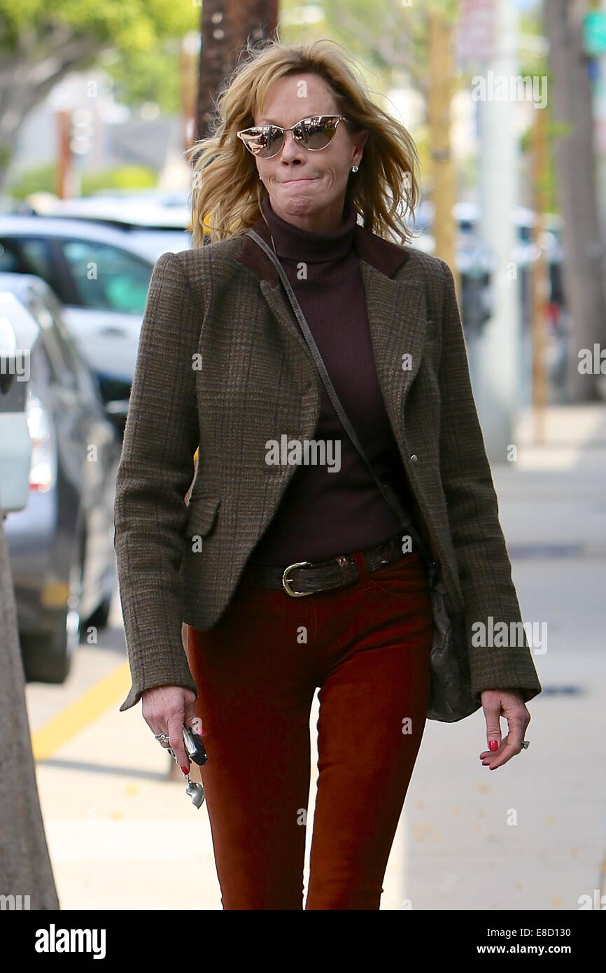 Melanie Griffith and a friend do some shopping on Melrose avenue after ...