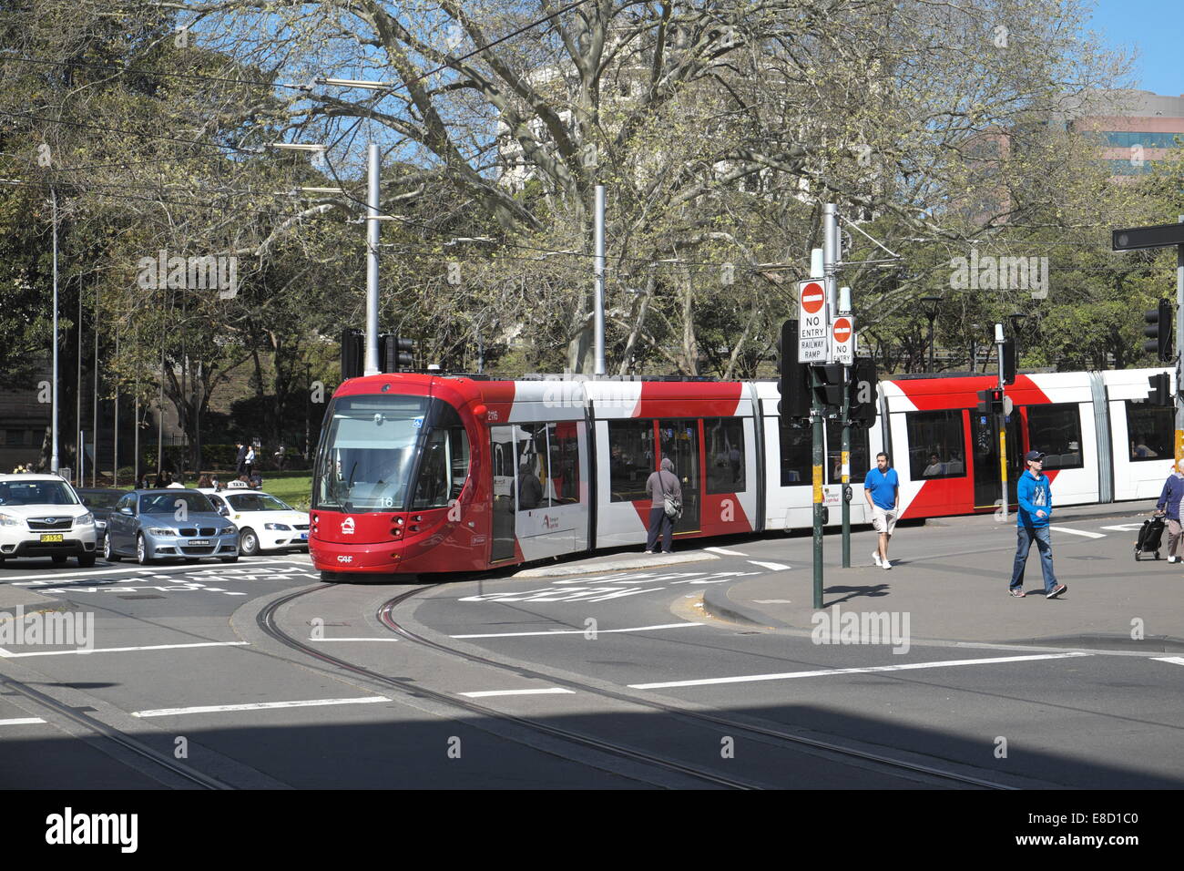 Sydney light rail public transport system through haymarket chinatown ...