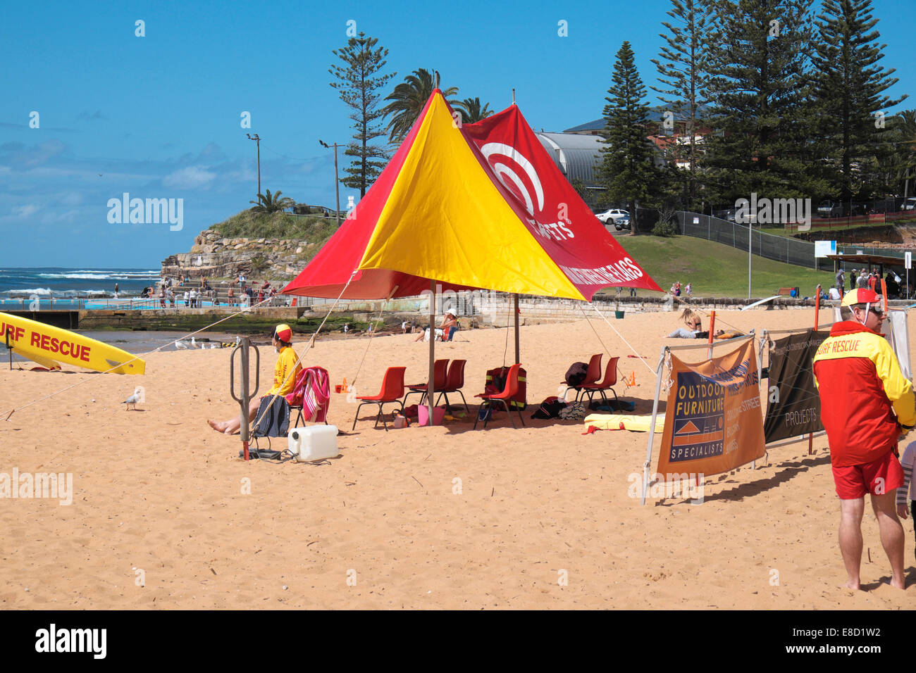 Collaroy beach in spring, surf life saving season has just begun ...