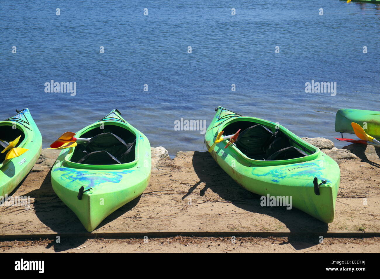 Green Canoes High Resolution Stock Photography and Images - Alamy