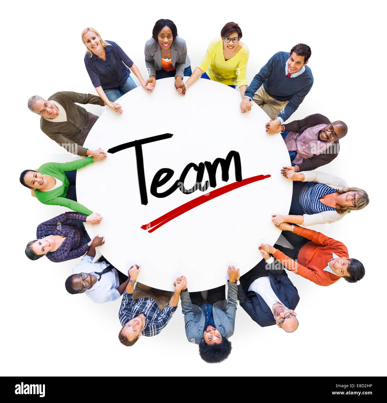 Aerial View of People and Team Concepts Stock Photo - Alamy