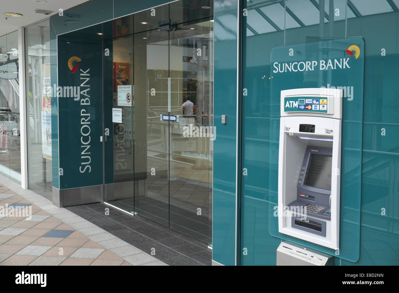 branch of australia's suncorp bank in sydney shopping centre,australia ...