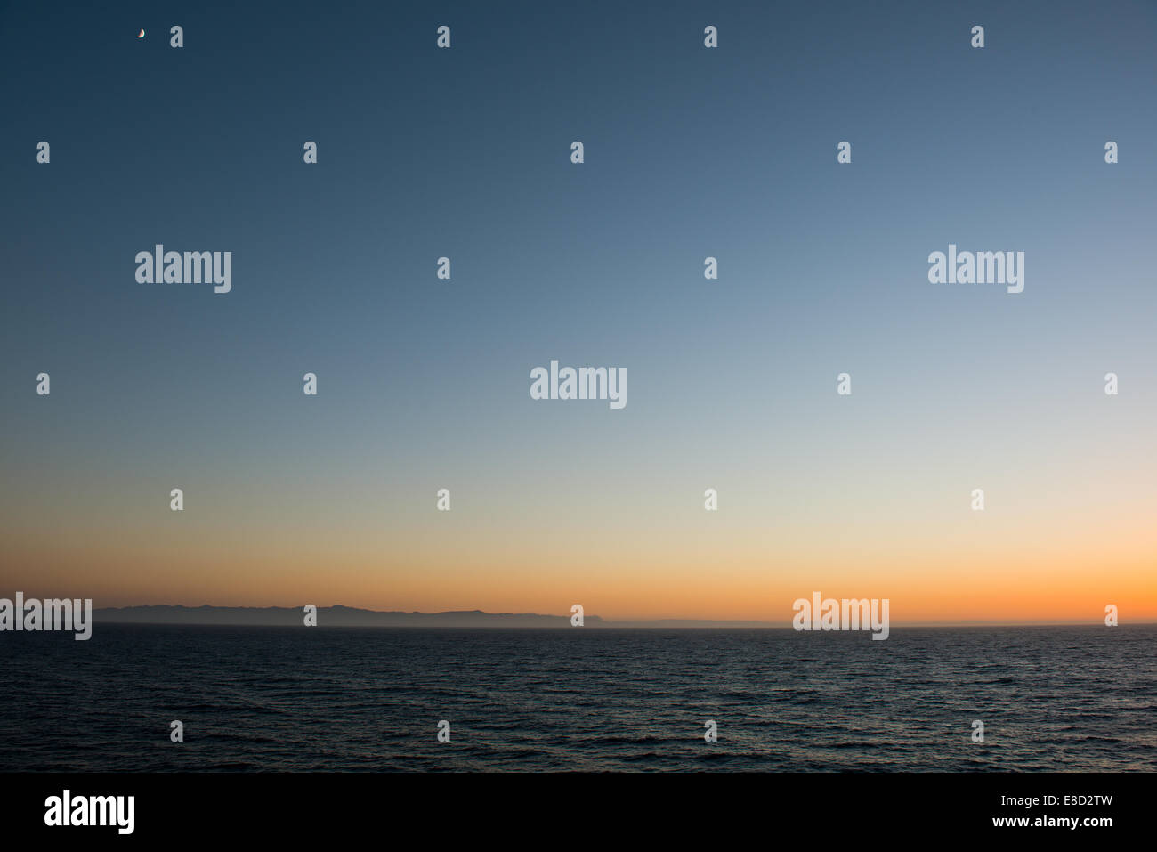Sunset in the Santa Barbara Channel Stock Photo - Alamy
