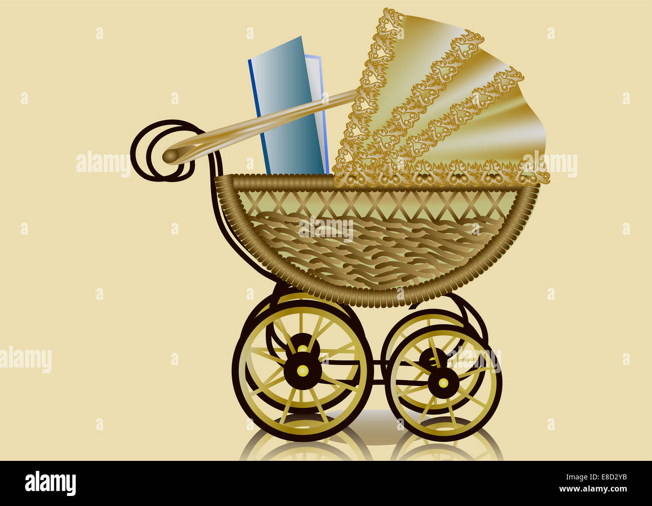 pram and book Stock Photo - Alamy