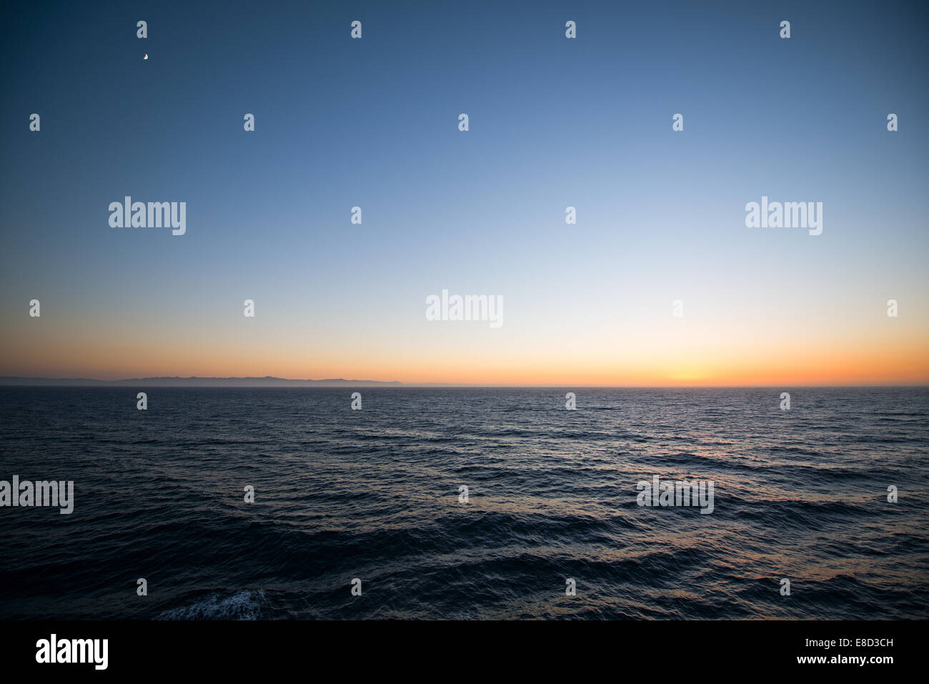 Sunset in the Santa Barbara Channel Stock Photo - Alamy