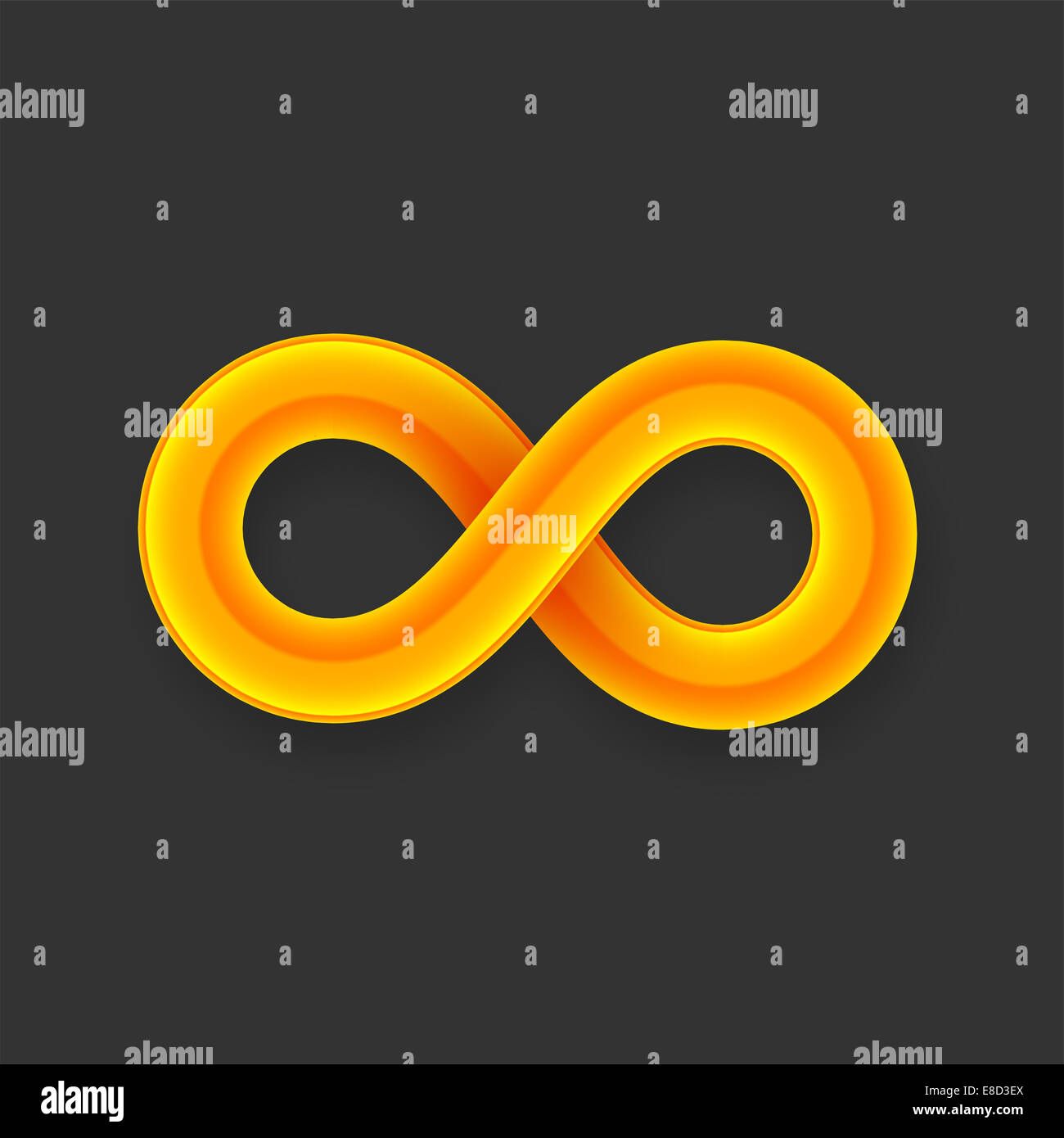 Black yellow infinity symbol design hi-res stock photography and images ...