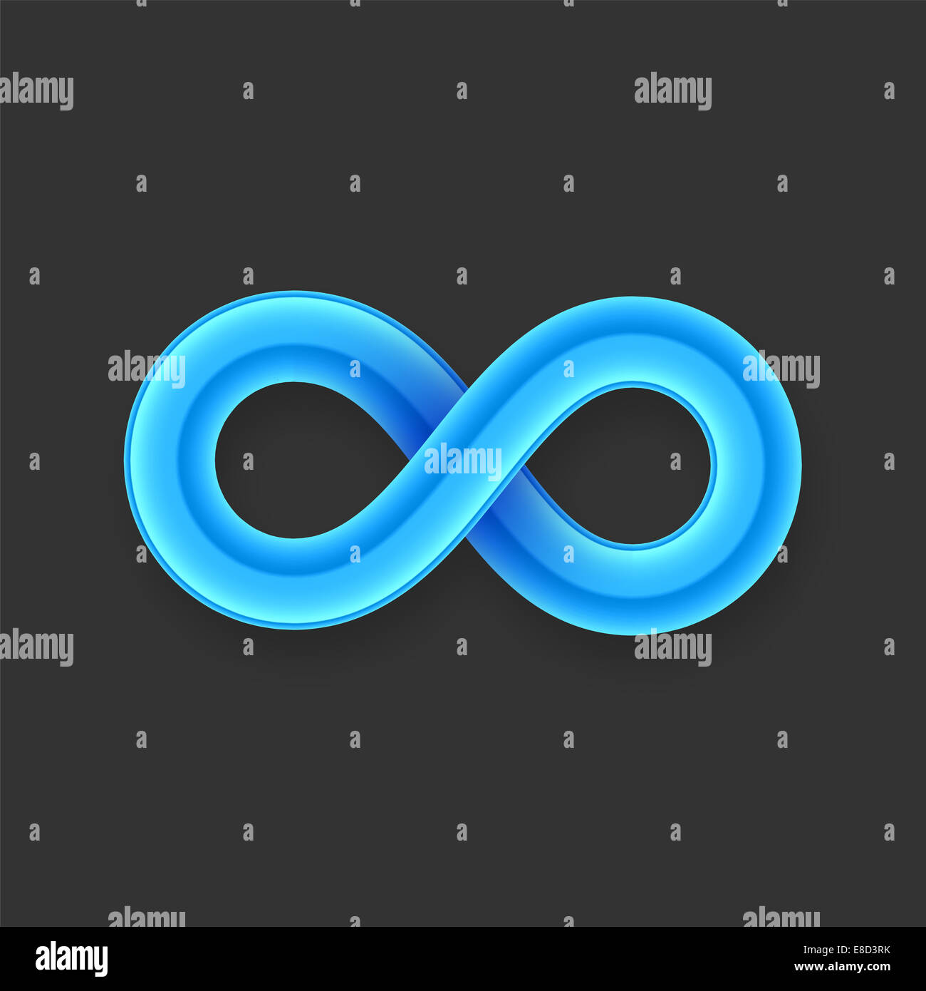 Blue infinity ribbon hi-res stock photography and images - Alamy