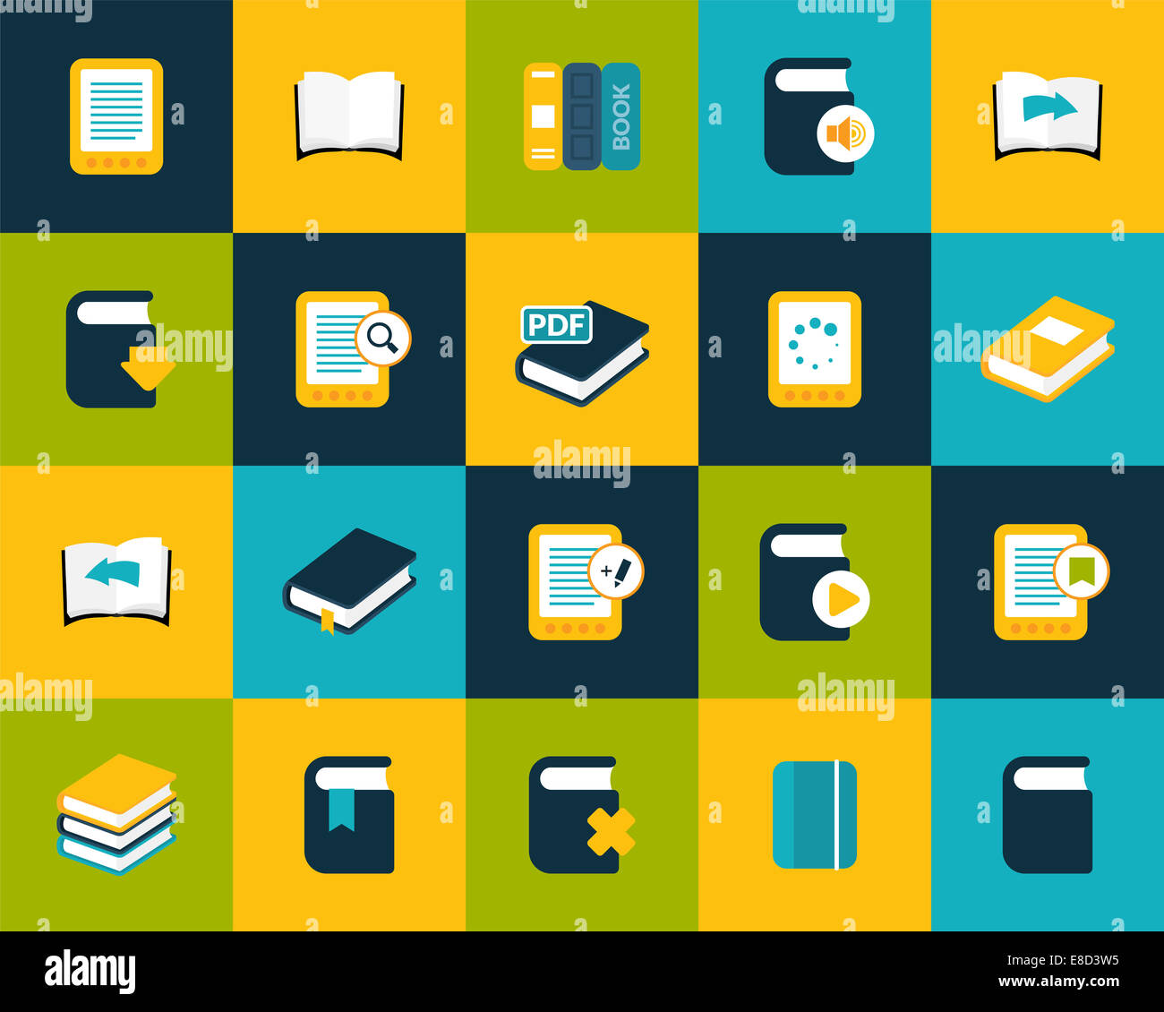 Flat icons set 21 Stock Photo - Alamy