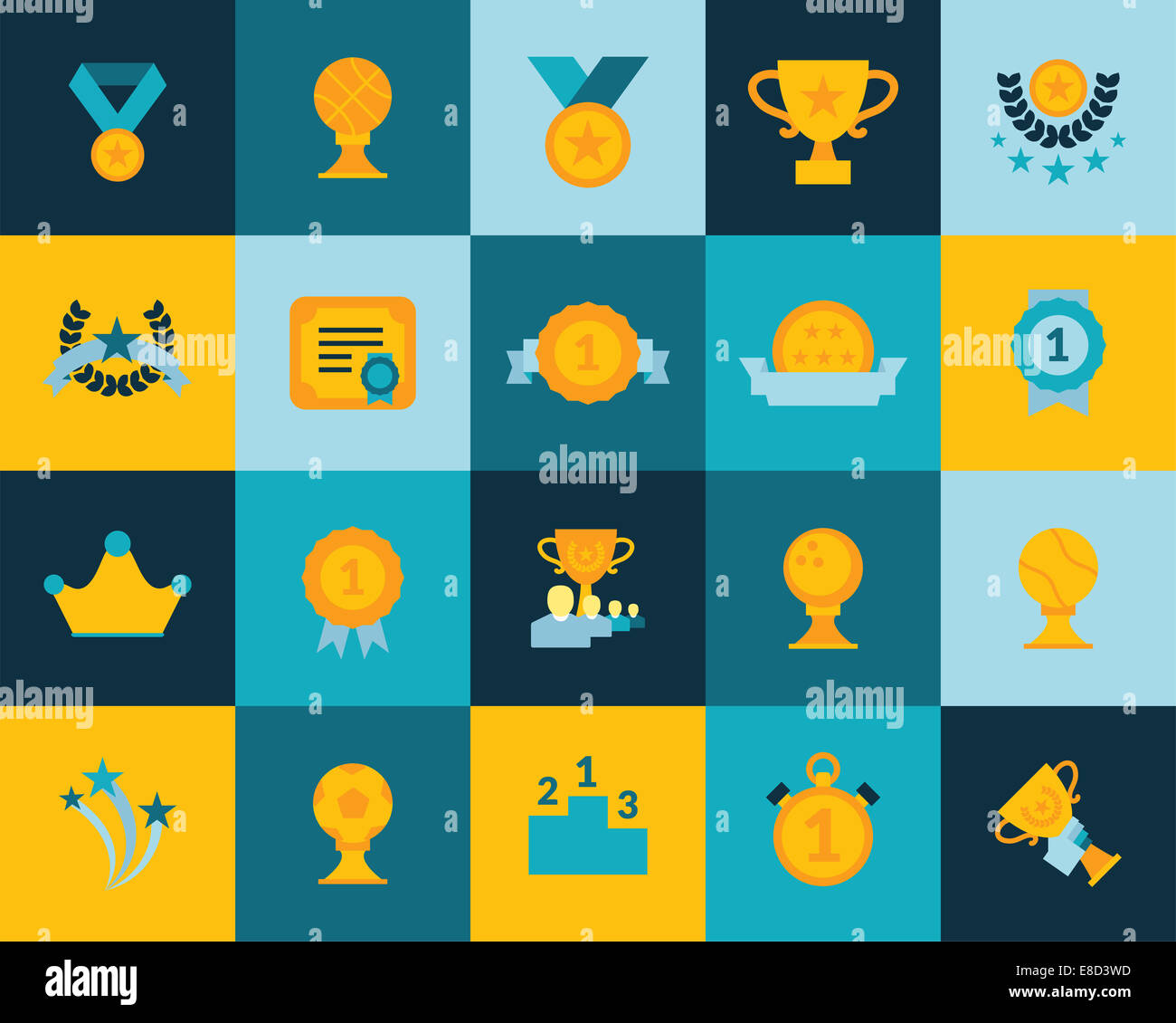 Flat icons set 29 Stock Photo - Alamy